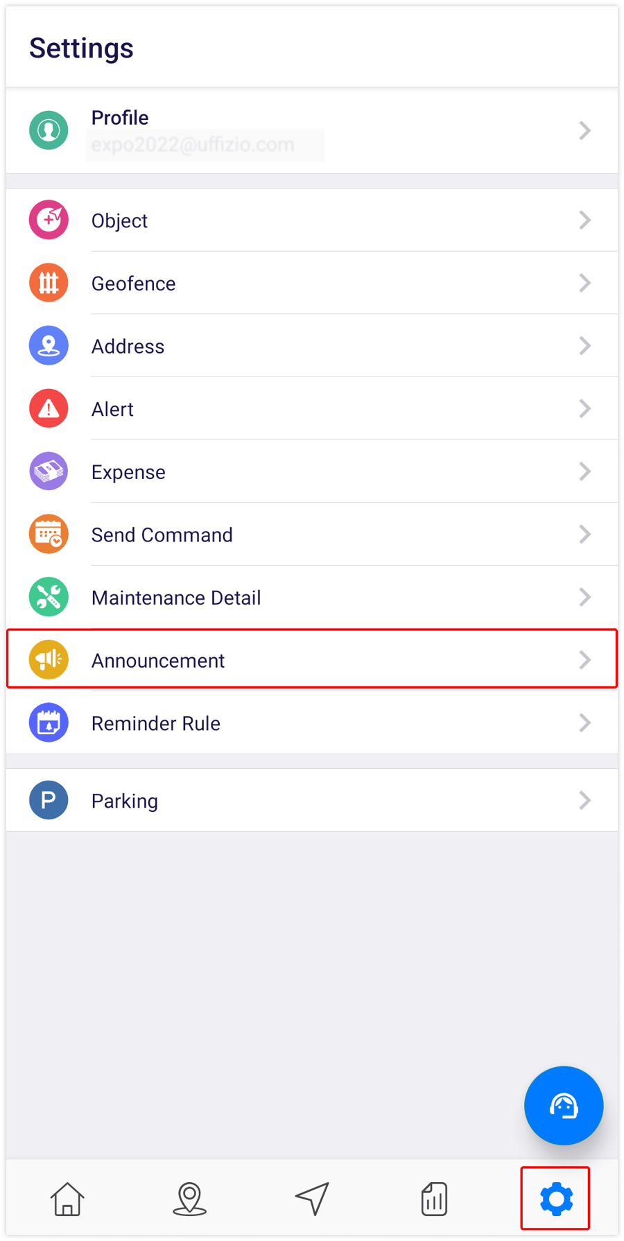 Create Announcement from the Mobile Application